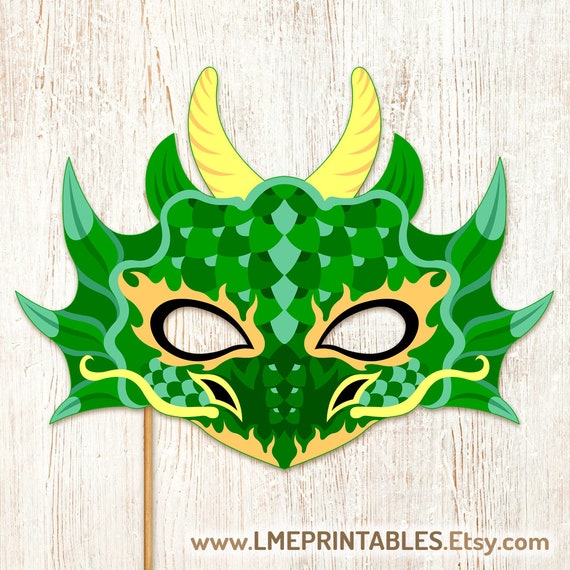 Printable Dragon Masks