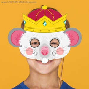 Mouse King Mask Printable Nutcracker Christmas Ballet Costume Animal ...
