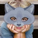 Russian Blue Cat Printable Mask Halloween Party Costume Animal - Etsy