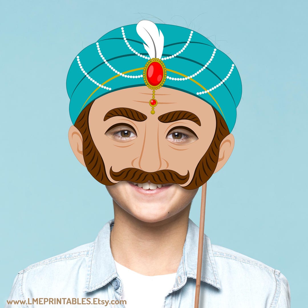 King Gaspar Mask Printable Three Wise Men Christmas Costume Nativity ...