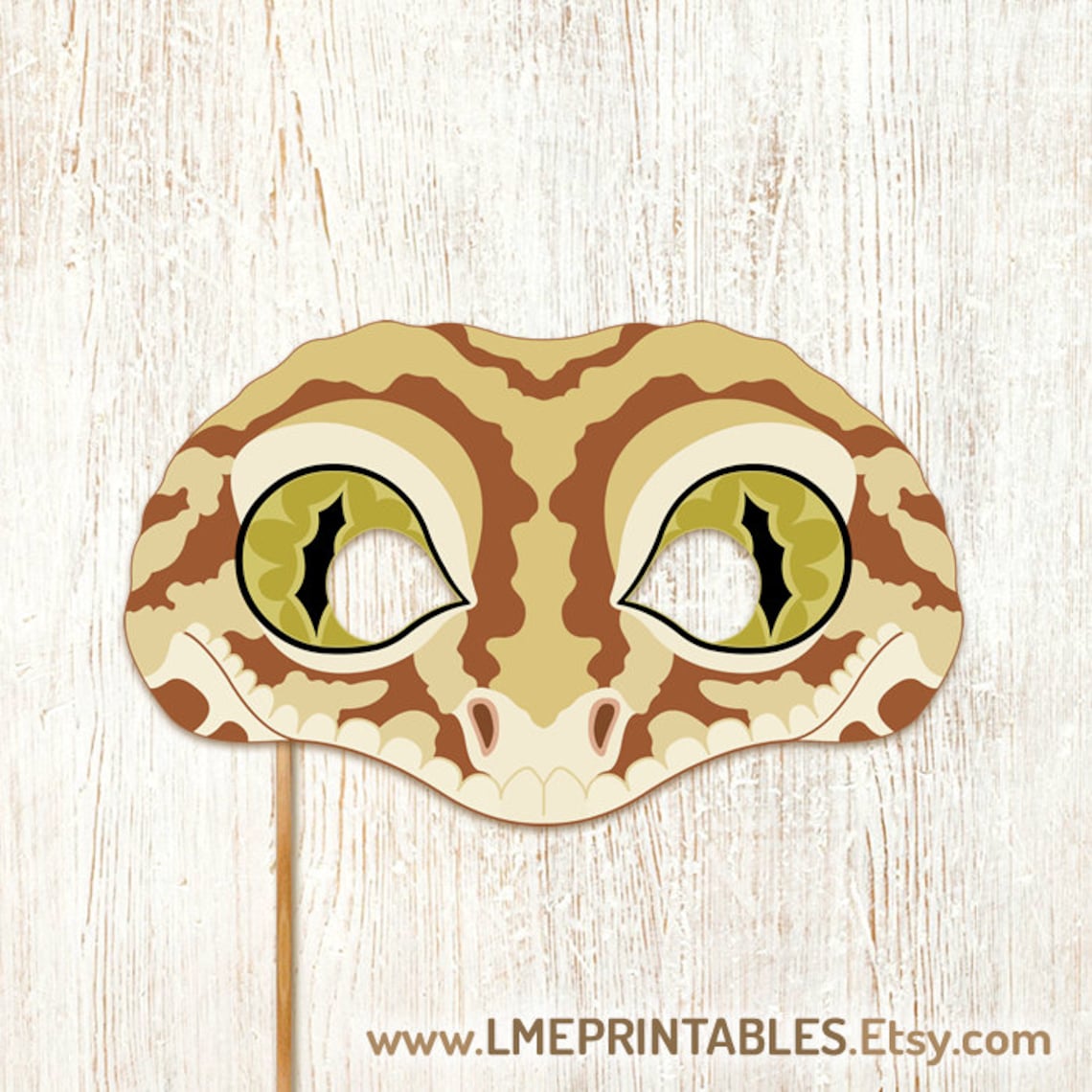 Gecko Printable Mask DIY Halloween Costume Reptile Lizard Animal Masks ...