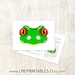 Frog Printable Mask Toad Halloween Template Animal Costume Birthday ...