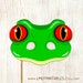 Frog Printable Mask Toad Halloween Template Animal Costume Birthday ...