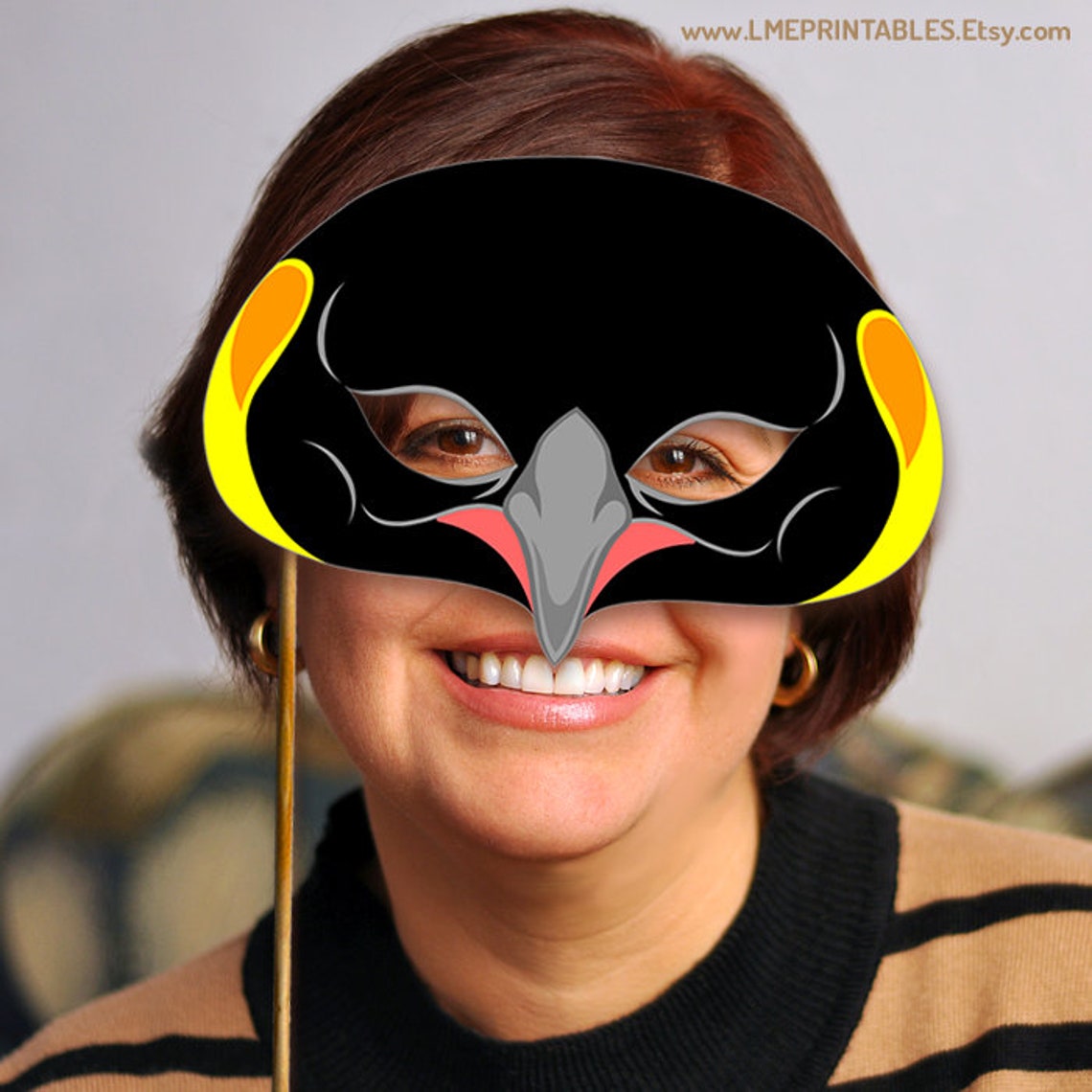 Emperor Penguin Mask Printable Halloween Paper Mask Bird Costume ...