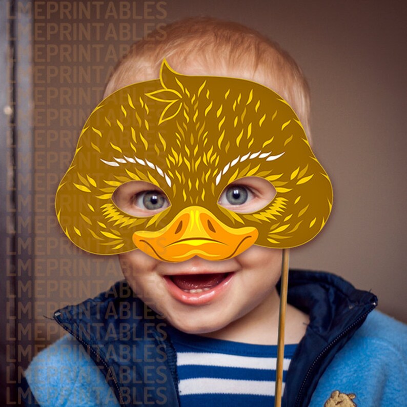 Duck Mask Printable Halloween Costume Bird Party Easter | Etsy