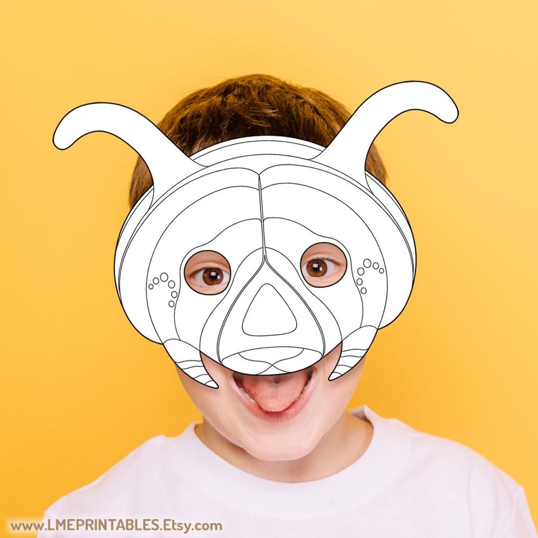 Caterpillar Coloring Mask Printable Insect Costume Bug Animal Larva ...