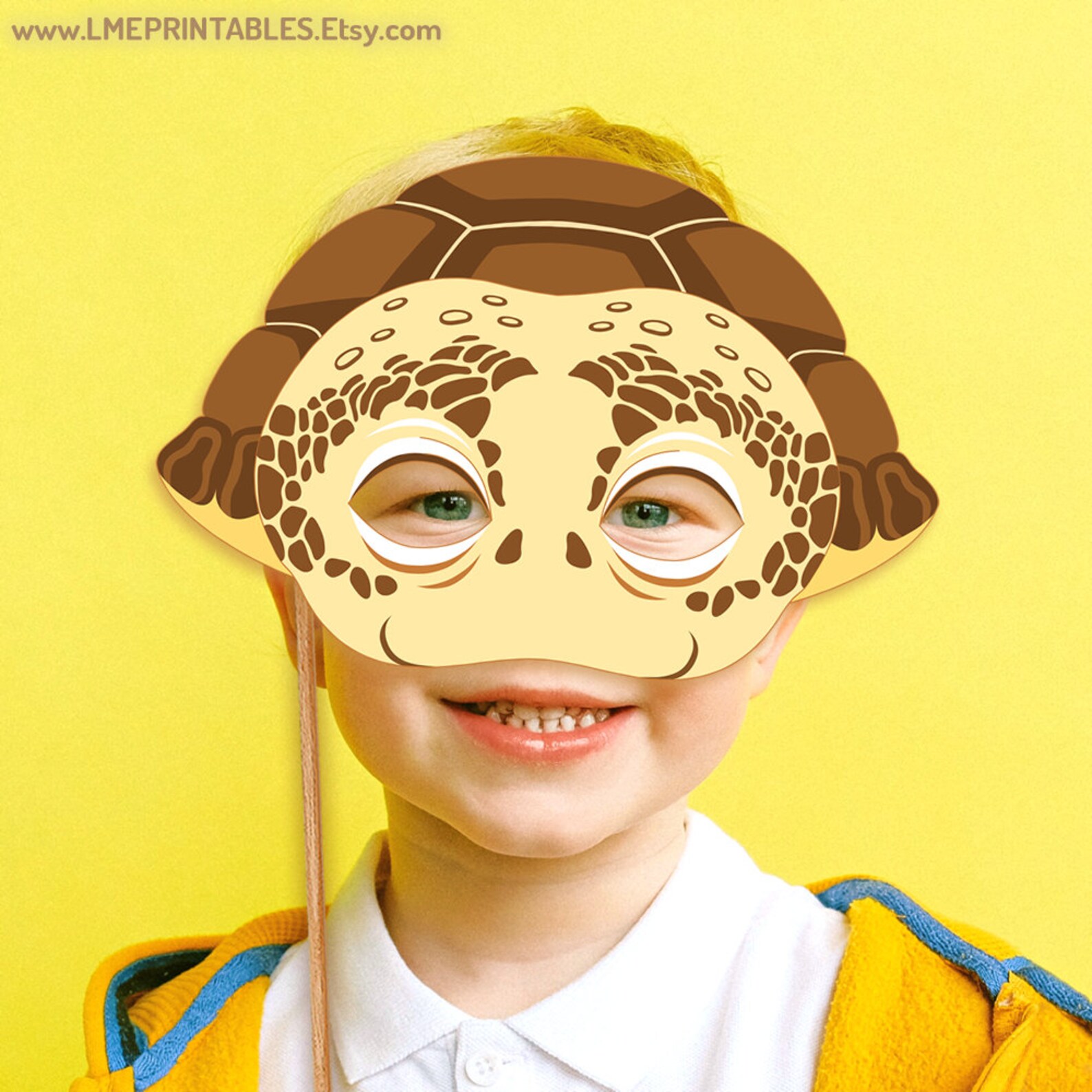 Turtle Printable Mask Sea Tortoise Costume Aquatic Animal Halloween ...