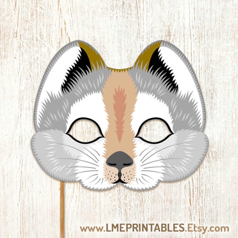 Ili Pika Mask Printable Halloween Costume Animal Carnival Paper Craft ...