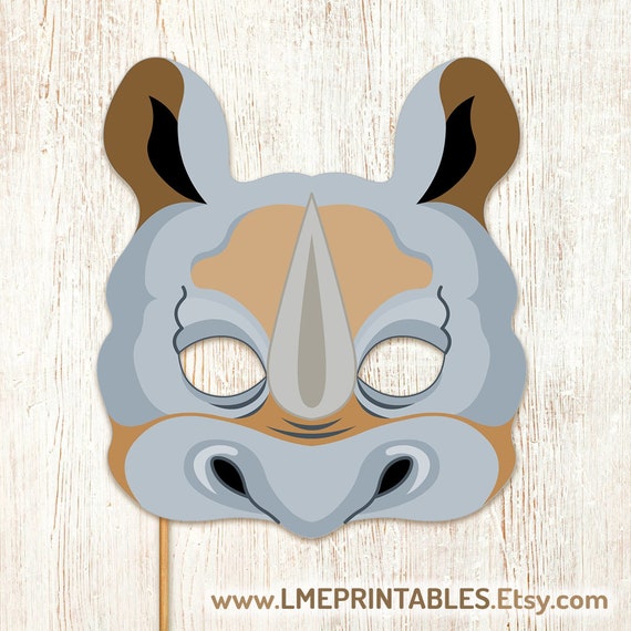 Rihno Head Halloween Rhino Head Mask,Realistic Rhino Mask,Spoof Animal ...