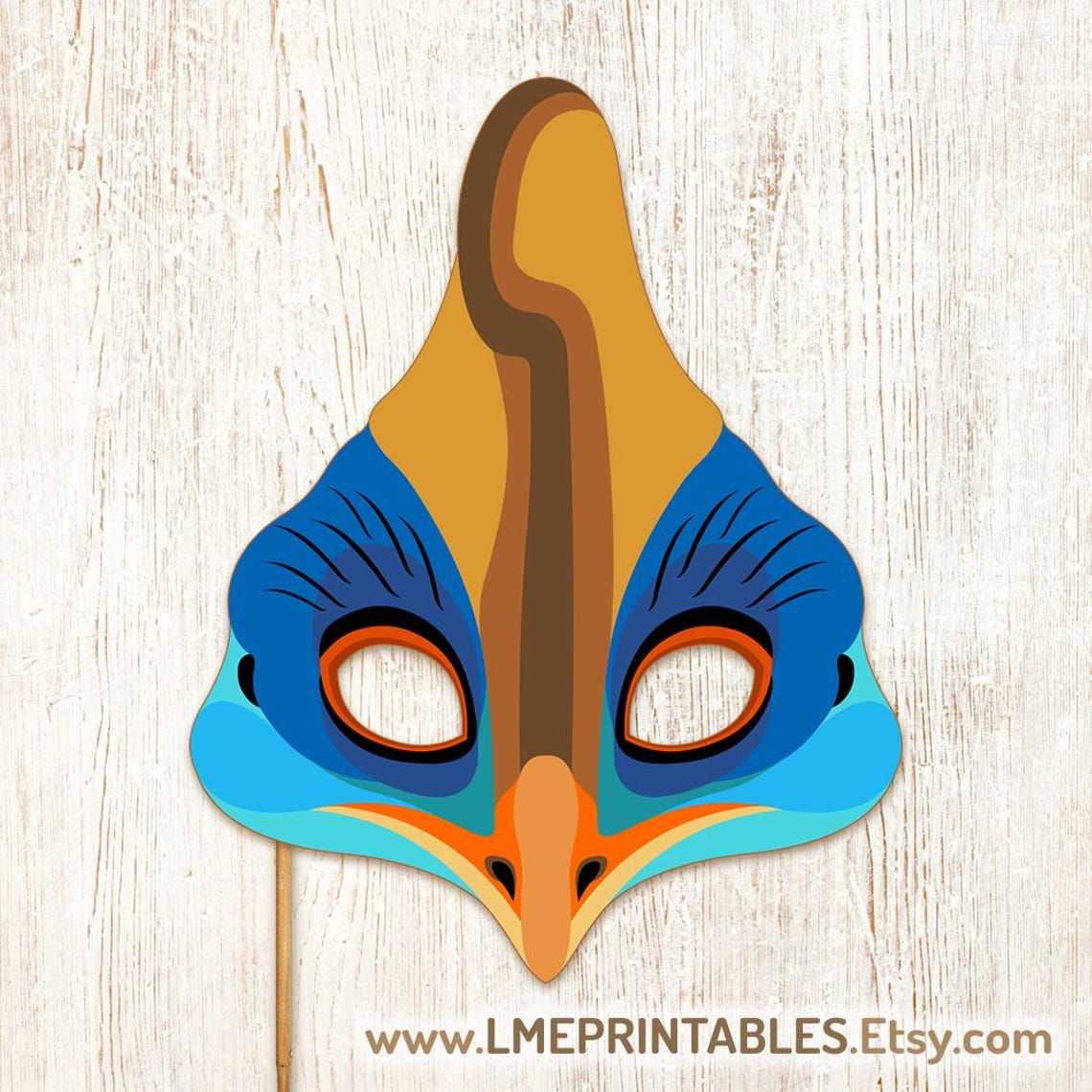 Cassowary Mask Printable Animal Bird Halloween Costume Paper Craft ...