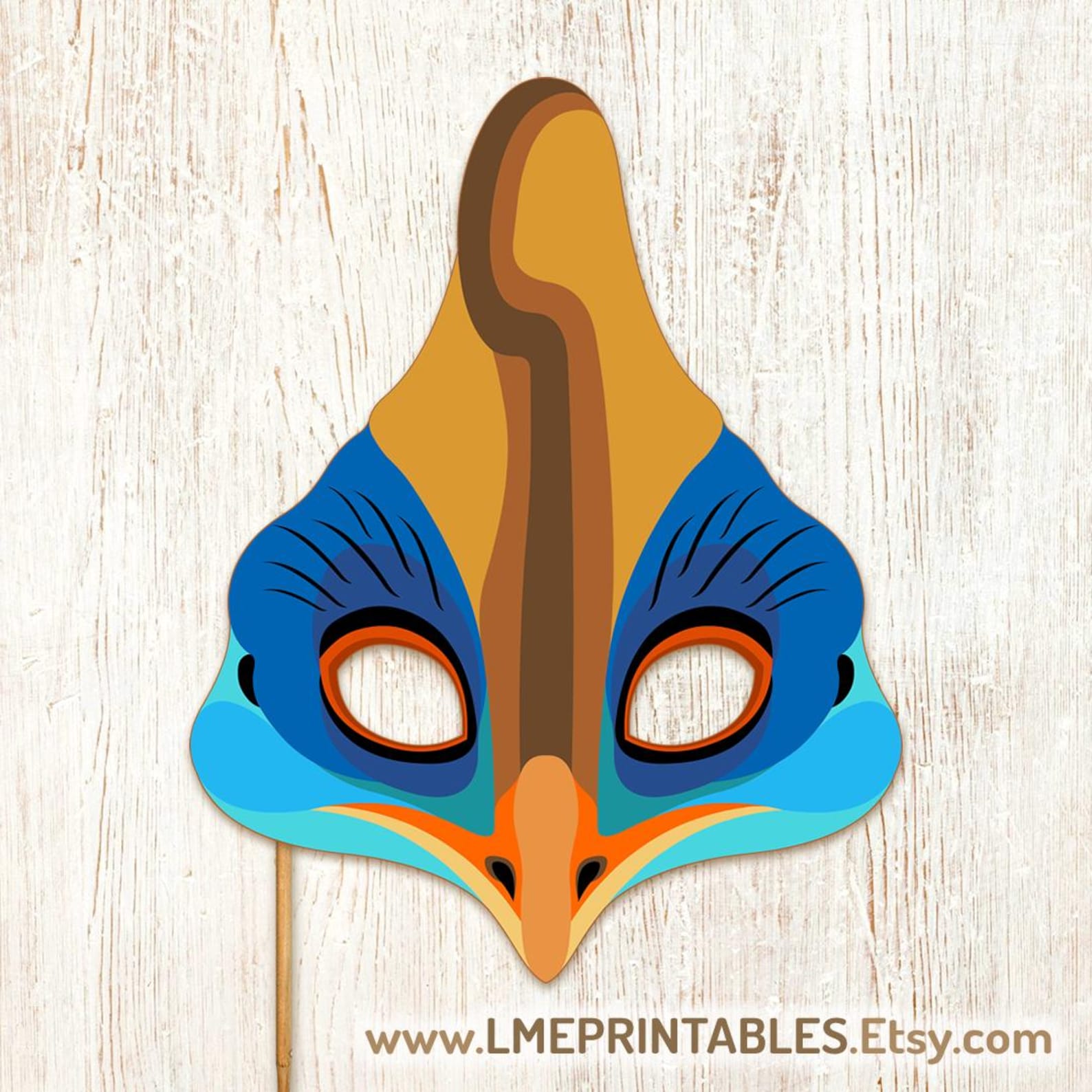 Cassowary Mask Printable Animal Bird Halloween Costume Paper Craft ...