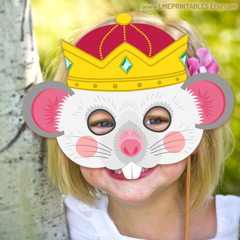 Mouse King Mask Printable Nutcracker Christmas Ballet Costume - Etsy