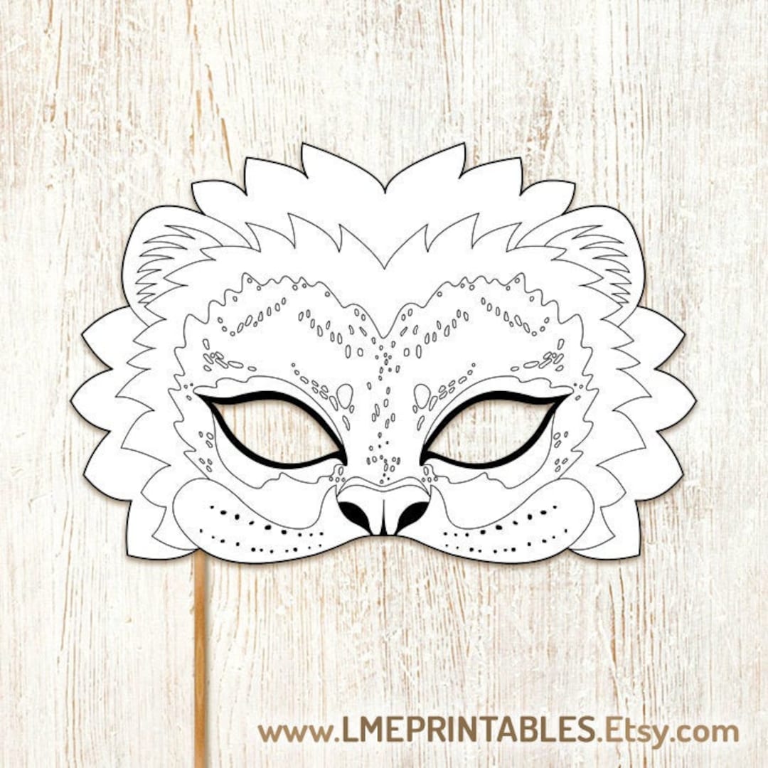 Masquerade Mask Template Printable