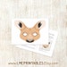 Kangaroo Mask Printable Halloween Costume Cute Australia - Etsy