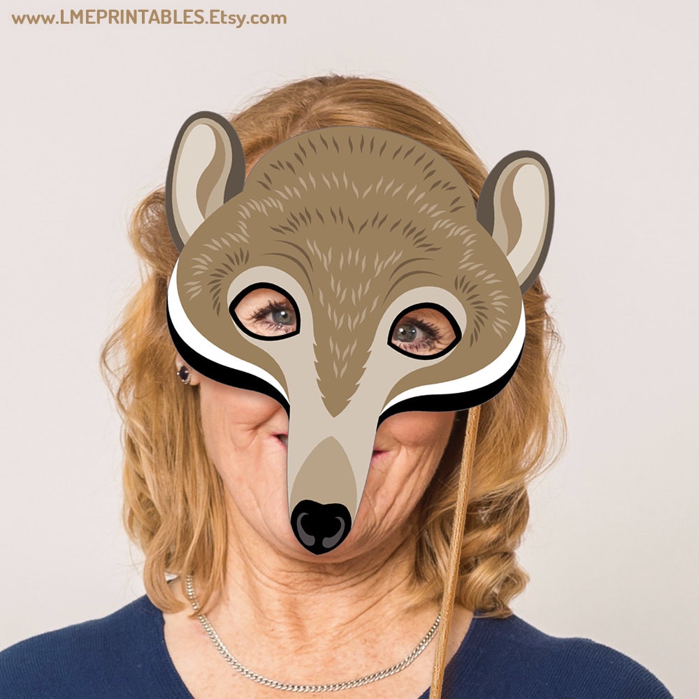 Anteater Mask Printable Costume Animal Halloween Mask Giant Anteater ...