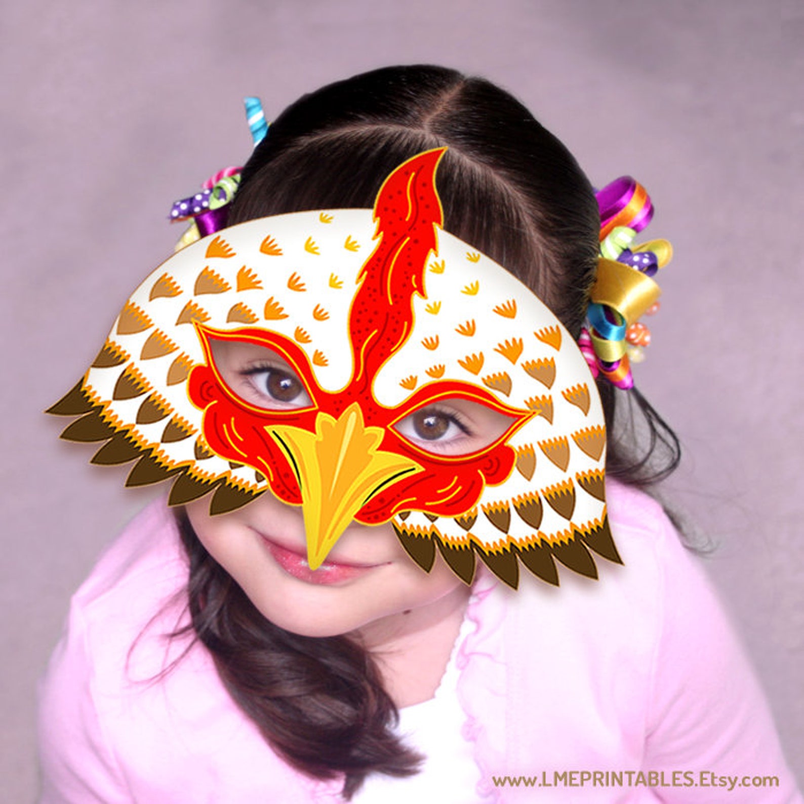 Chicken Mask Printable Easter Chickens Bird Animal Farm Paper | Etsy