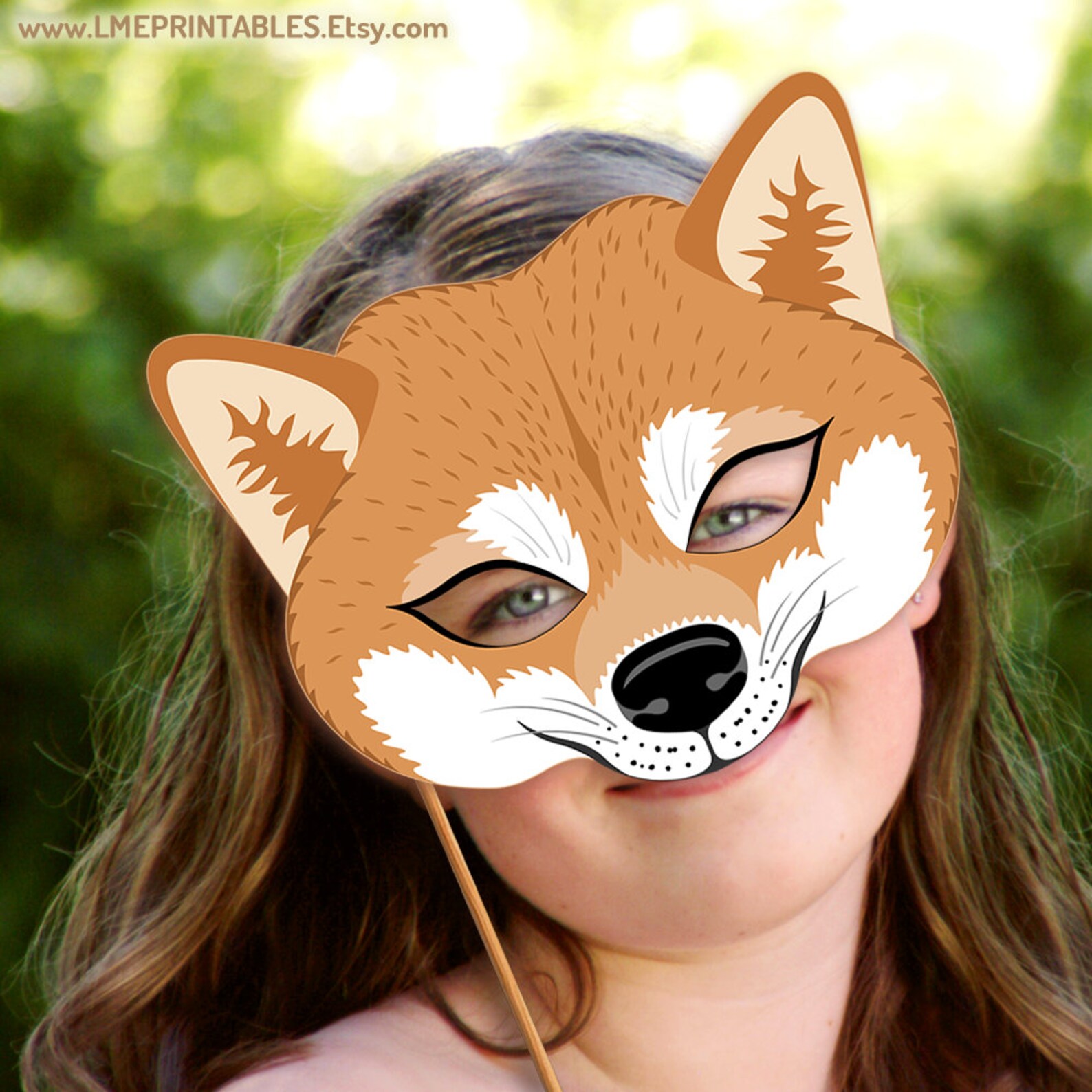 Shiba Inu Dog Mask Printable Halloween Masks Crypto Coin Puppy - Etsy