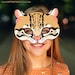 Ocelot Mask Printable Leopard Animal Halloween Costume Kid Adult Party ...