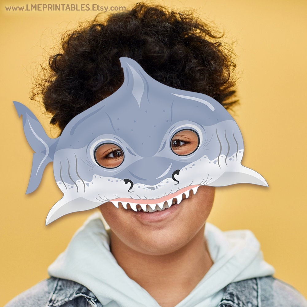 Shark Costume Mask at Michael Carandini blog
