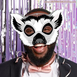 Lemur Mask Printable Halloween Costume Monkey Primate Animal Mask Aye ...