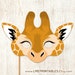 Giraffe Printable Mask Costume Safari Animal Africa Photo Booth ...