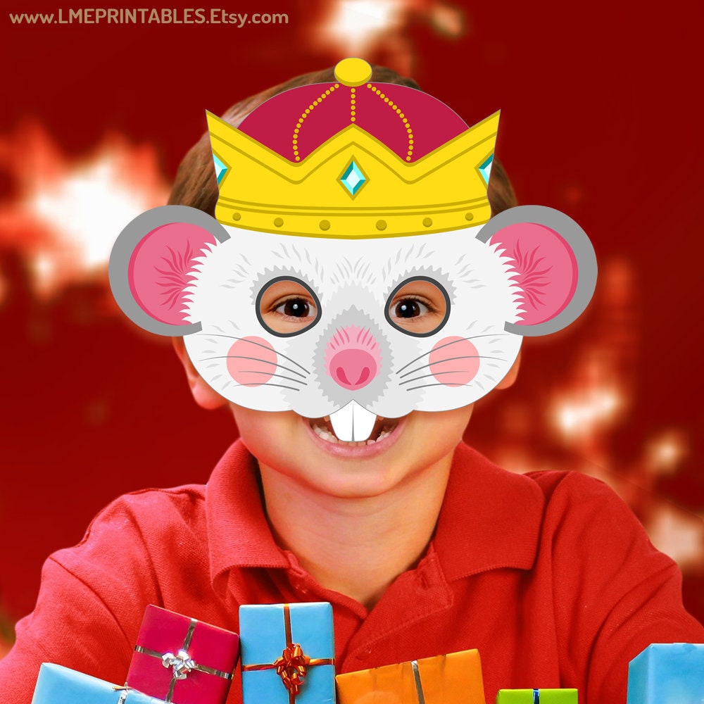 Mouse King Mask Printable Nutcracker Christmas Ballet Costume - Etsy