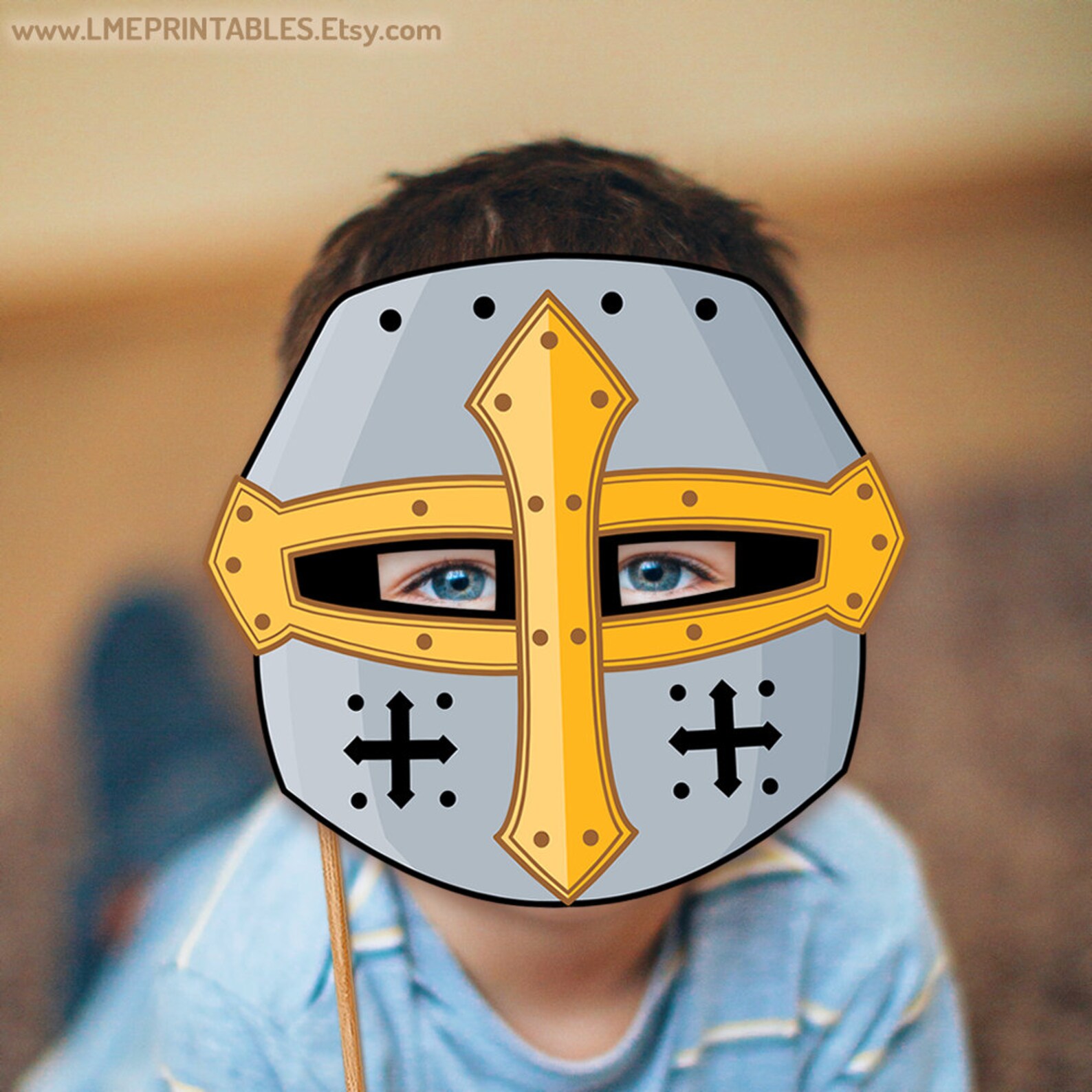 Medieval Helmet Mask Printable Halloween Knight Templar Crusader ...