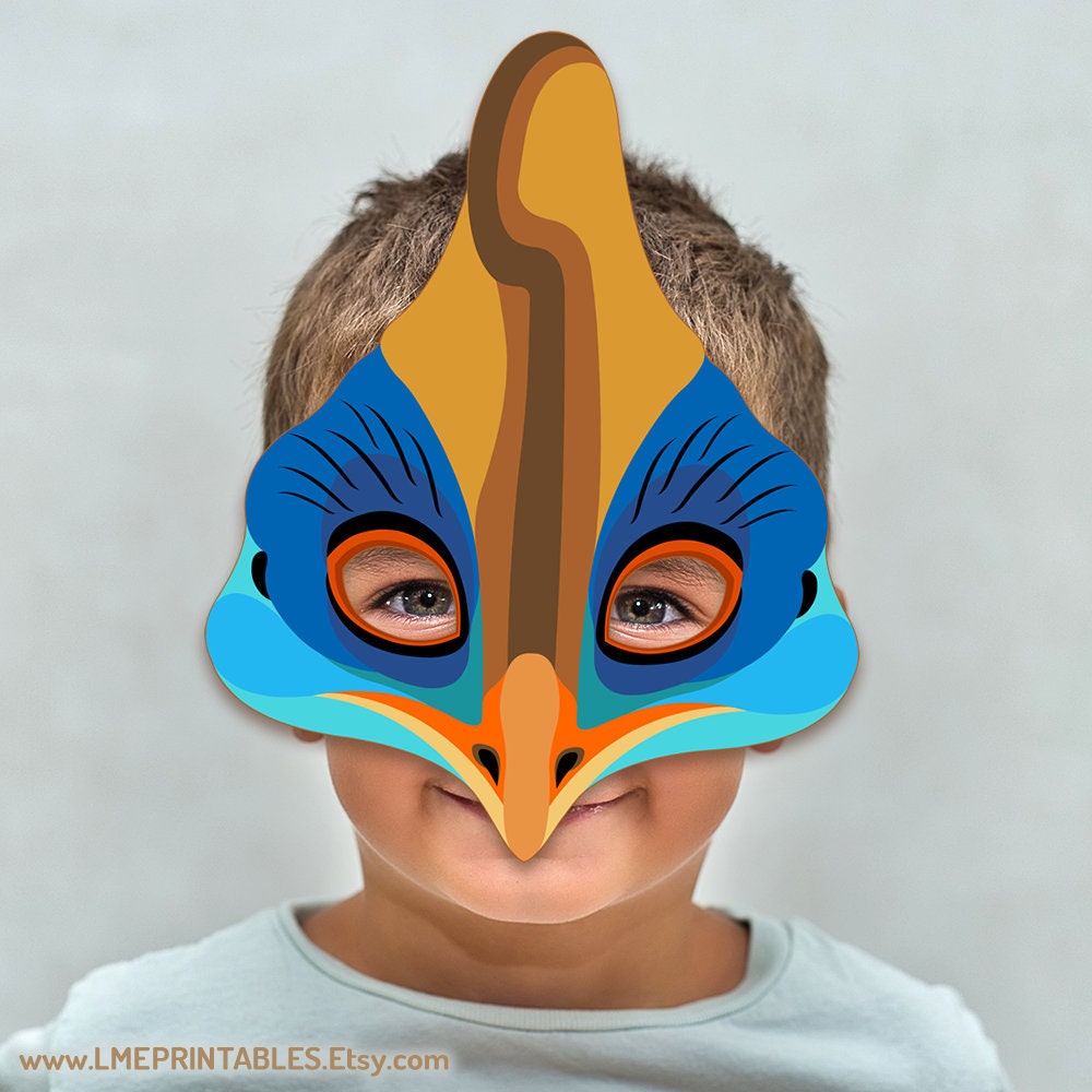 Cassowary Mask Printable Animal Bird Halloween Costume Paper Craft ...