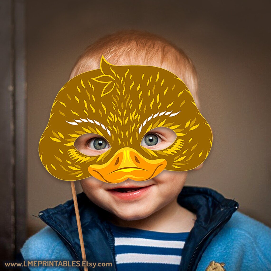 Duck Mask Printable Halloween Costume Bird Party Easter - Etsy
