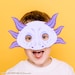 Lavender Axolotl Mask Printable Halloween Costume Template Purple ...