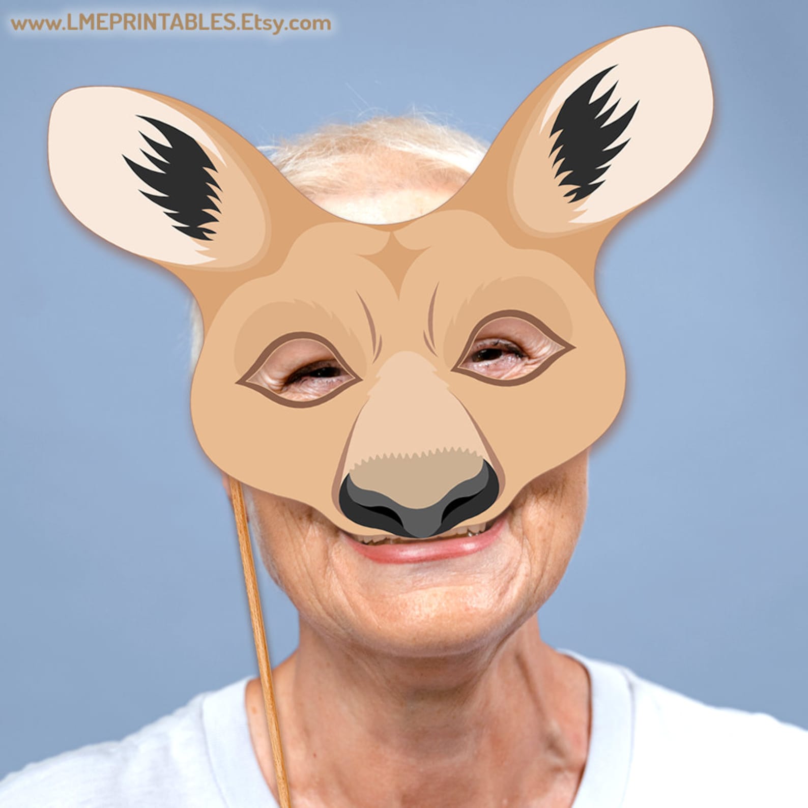 Kangaroo Mask Printable Halloween Costume Cute Australia Animals Masks ...