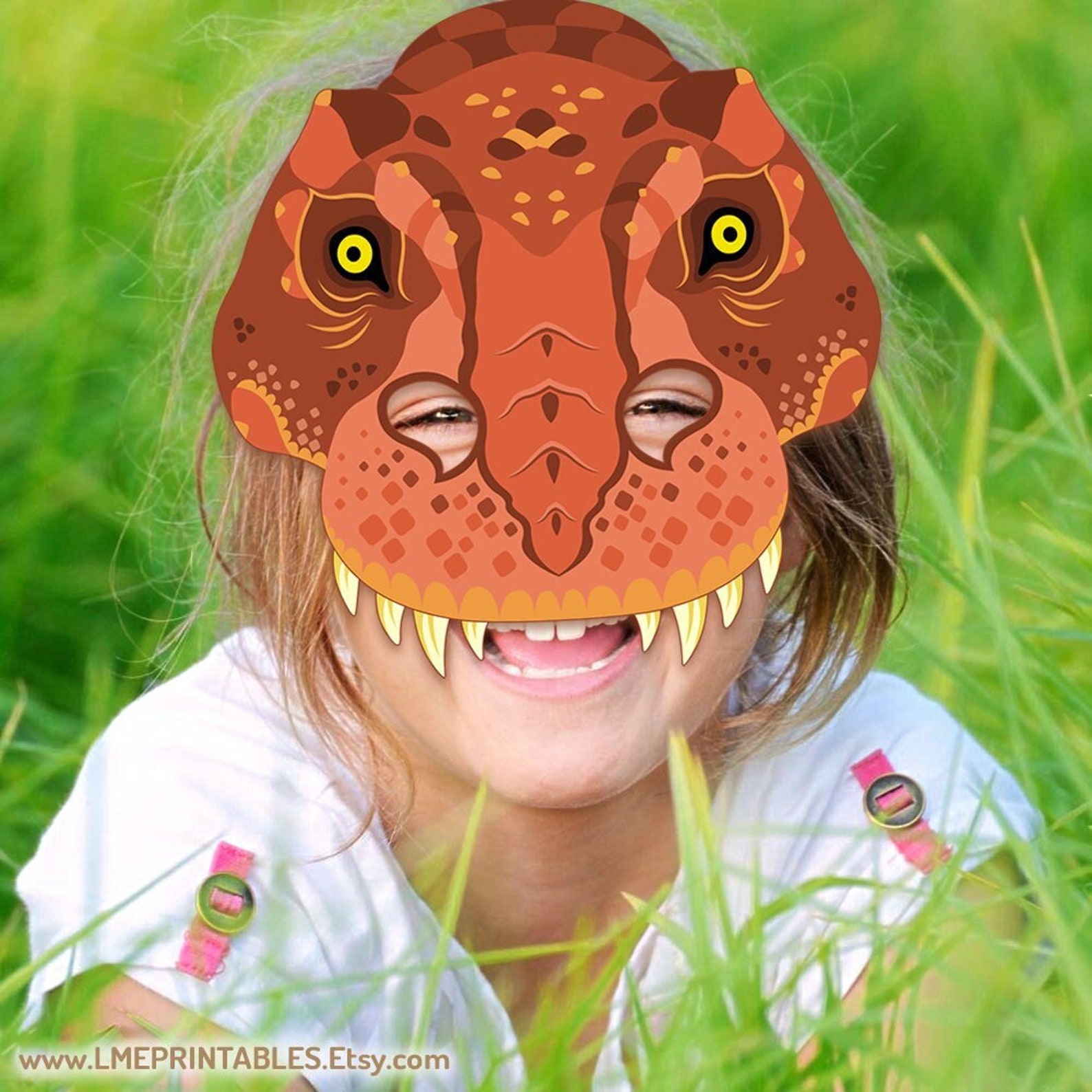 T-rex Mask Printable Dinosaur Halloween Dino Costume Animal ...
