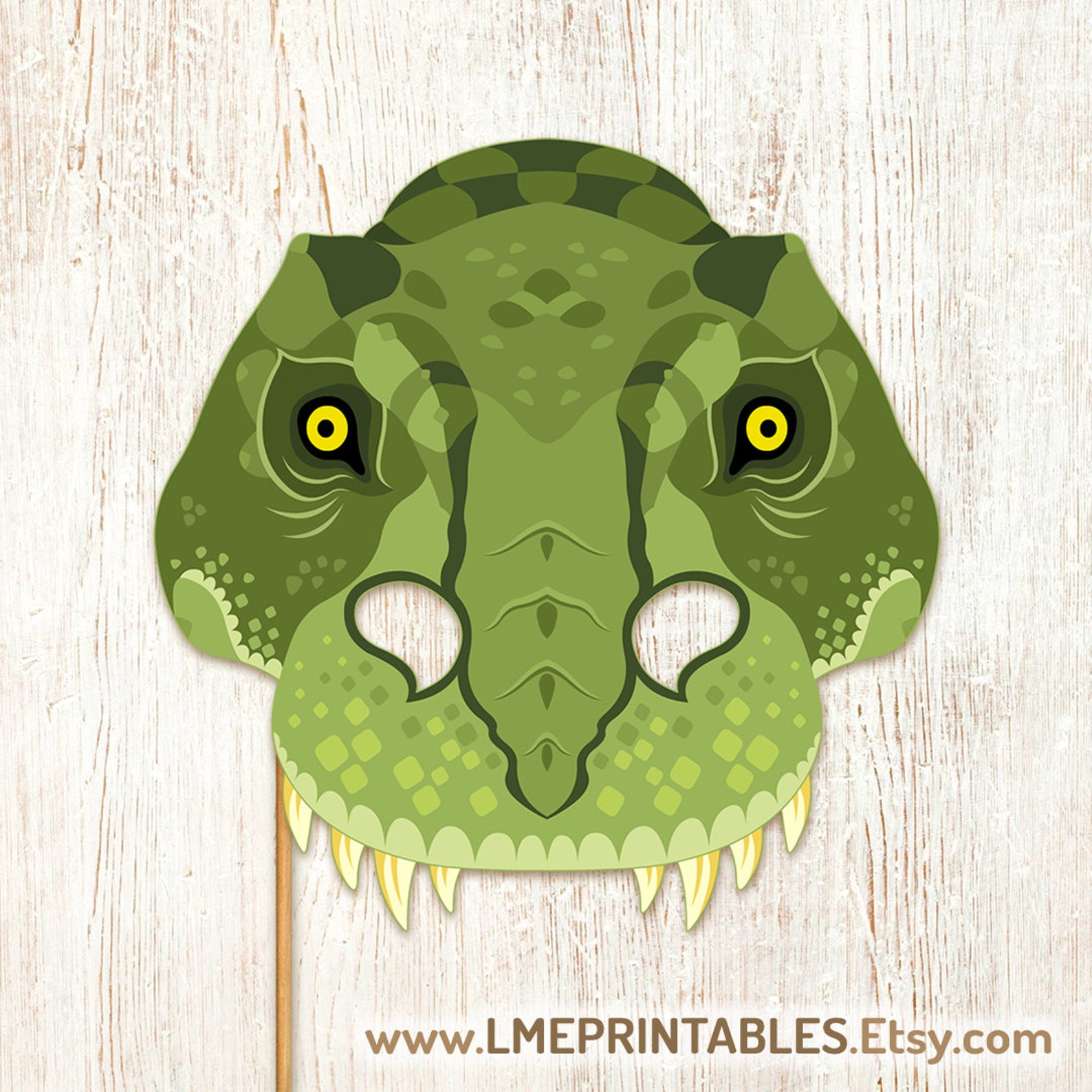 T-rex Mask Printable Dinosaur Dragon Halloween Costume Prehistoric ...