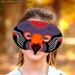King Vulture Mask Printable Halloween Costume Animal Bird Prey Paper ...