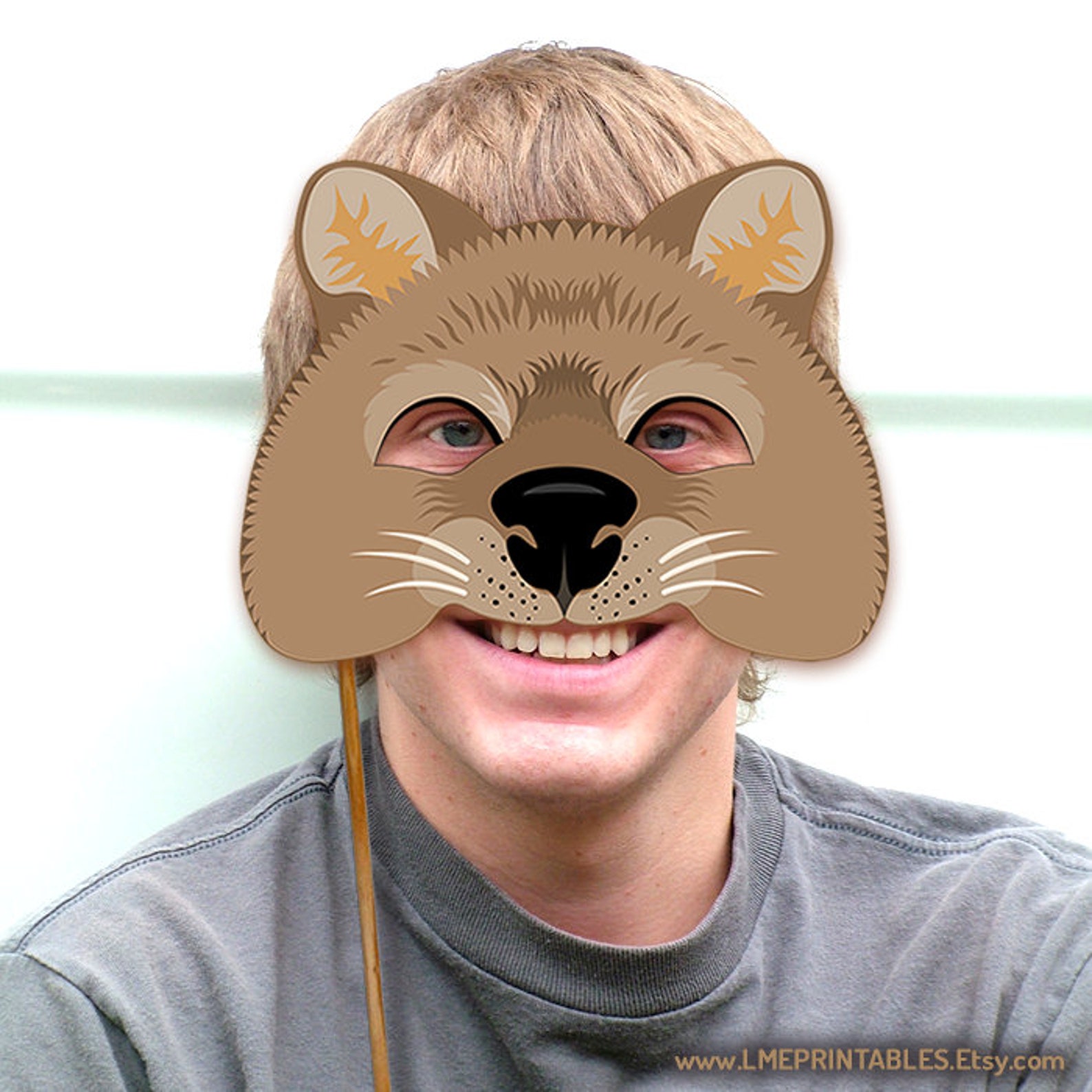 Quokka Mask Printable Halloween Costume Cute Australia Animals - Etsy