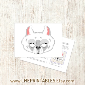 Llama Printable Mask Costume Alpaca Camel Peru Dromedary Halloween ...