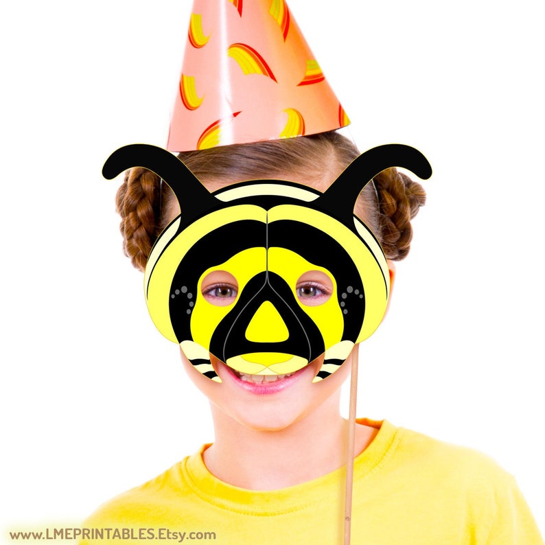 Caterpillar Mask Printable Animal Costume Monarch Larva Insect Bug ...