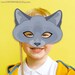Russian Blue Cat Printable Mask Halloween Party Costume Animal - Etsy