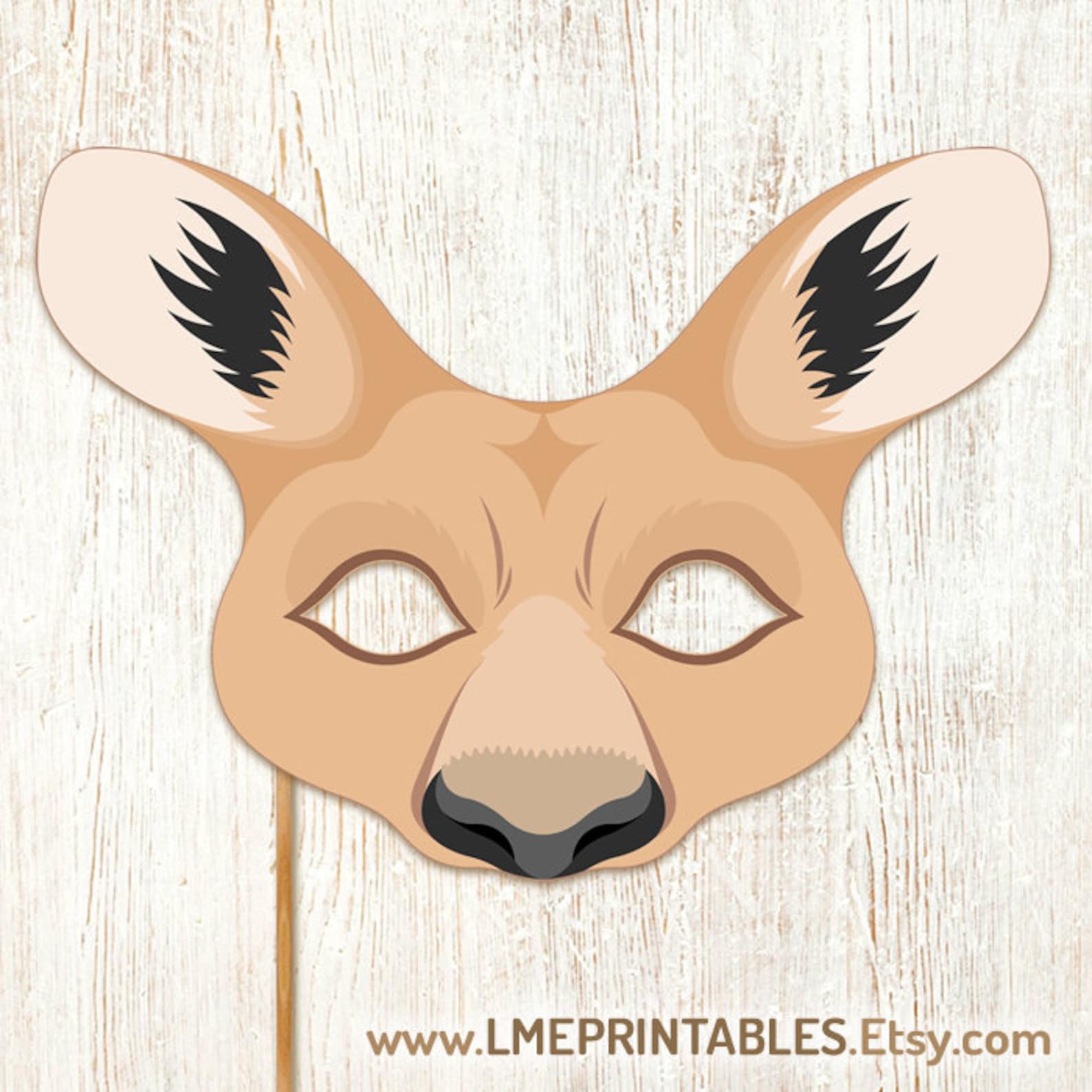 Kangaroo Mask Printable Halloween Costume Cute Australia - Etsy