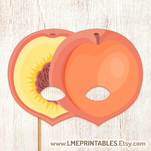 Peach Mask Printable Fruit Apricot Activity School Halloween Costume ...