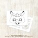 Donkey Coloring Mask Printable Halloween Costume Colouring - Etsy