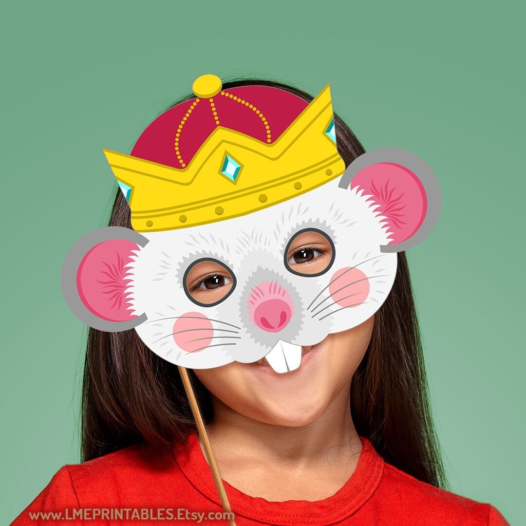 Mouse King Mask Printable Nutcracker Christmas Ballet Costume - Etsy