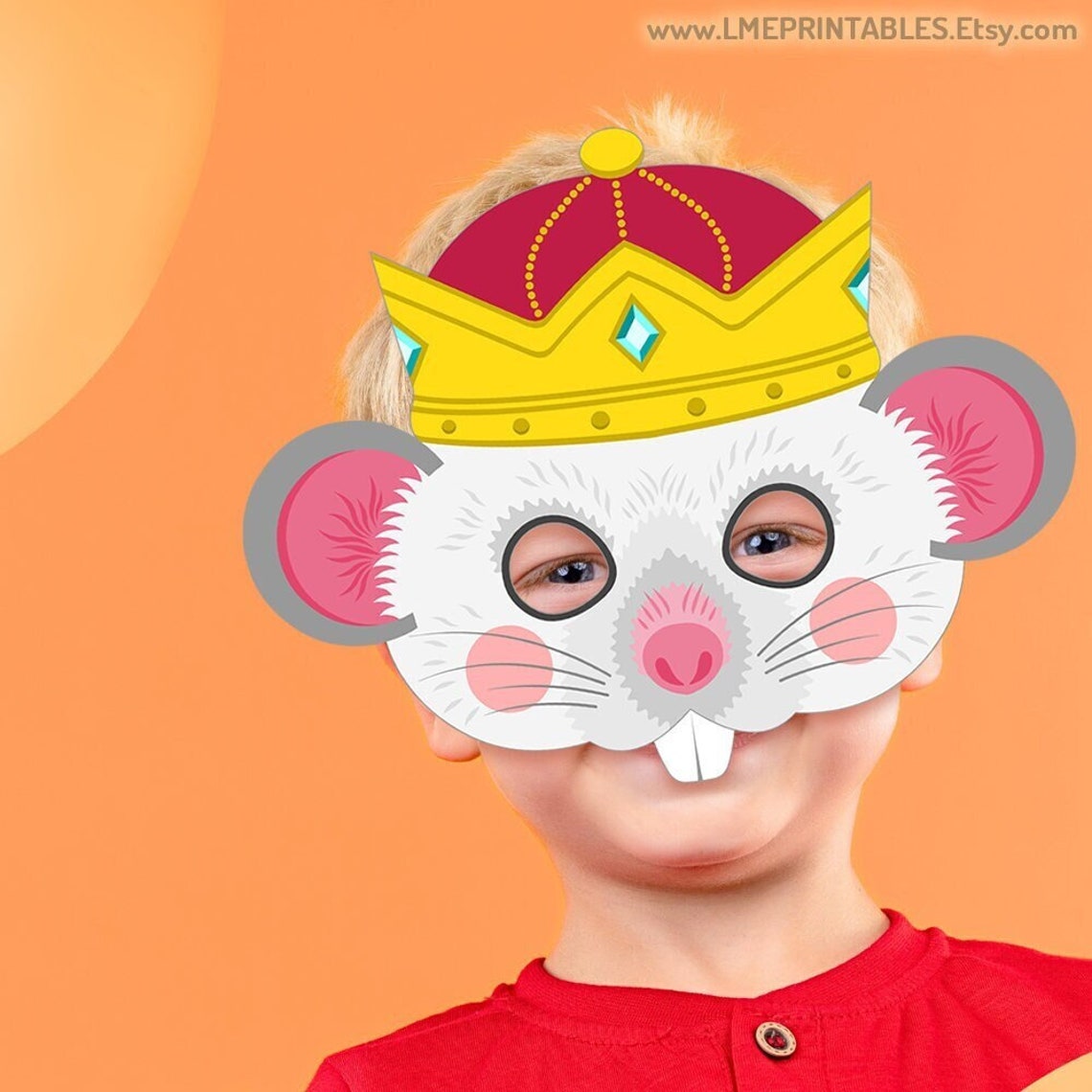 Mouse King Mask Printable Nutcracker Christmas Ballet Costume Animal ...