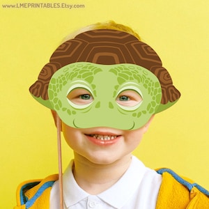 Tortoise Printable Mask Halloween Costume Animal Party Garden Turtle ...