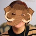 Mammoth Printable Mask Halloween Costume Prehistoric Paper Animal ...