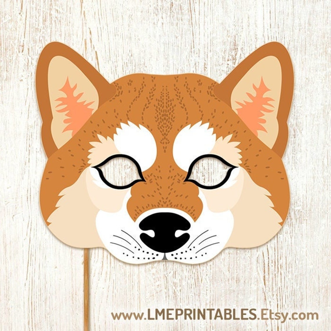 Shiba Inu Dog Mask Printable Halloween Masks Crypto Coin Puppy - Etsy