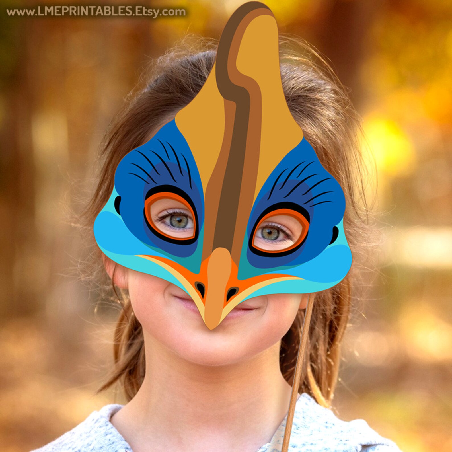 Cassowary Mask Printable Animal Bird Halloween Costume Paper Craft ...
