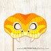 Yellow Orange Snake Printable Mask Halloween Costume Reptile Lizard ...