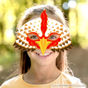 Chicken Mask Printable Bird Costume Animal Farm Kid Adult Party Favor ...