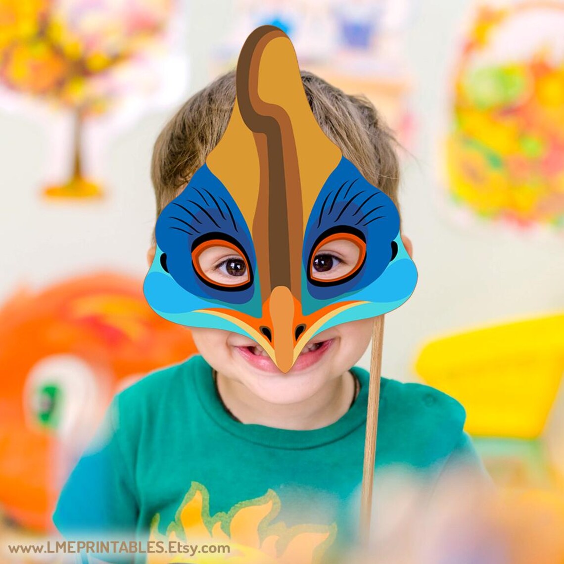 Cassowary Mask Printable Animal Bird Halloween Costume Paper Craft ...